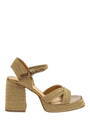 CastaÑer Woven High-heel Platform Sandals - Brown