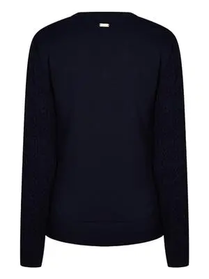 Barbour Barbour Hampton V-Neck Knit Navy