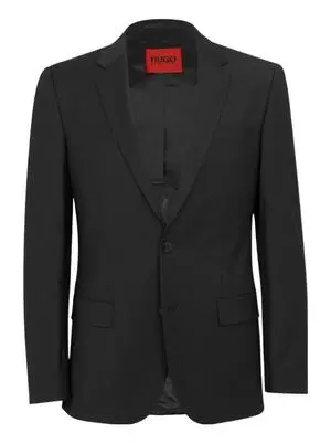Hugo Boss Henry Flex Single-breasted Suit Jacket - Black