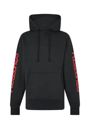Barbour Hooded Sweatshirt With Drawstring And Kangaroo Pocket - Black