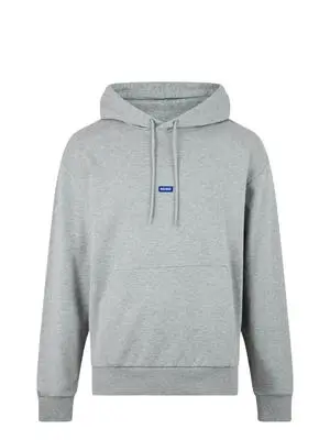 Hugo Boss Hugo Boss Logo Label Hoodie Gray