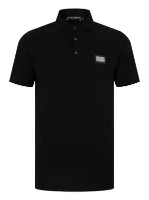Dolce & Gabbana Dg Plate Polo Sn00 - Black