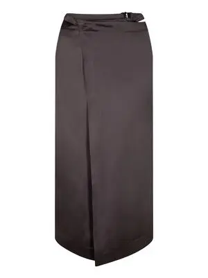 Off-White Duchesse Maxi Skirt - Black