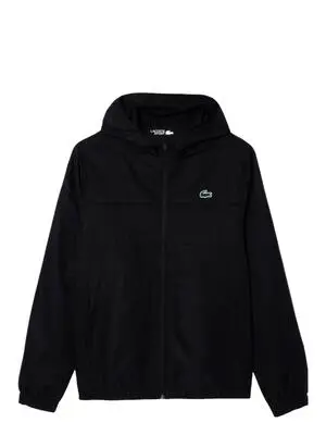 Lacoste Full-zip Hooded Track Jacket - Black