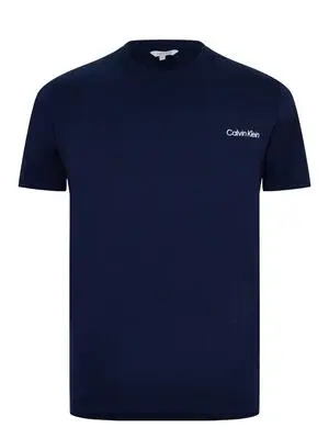 Calvin Klein Comfortable Lightweight Solid Color T-Shirt Black