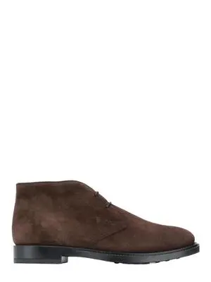 TOD'S Desert Almond-toe Ankle Boots - Brown