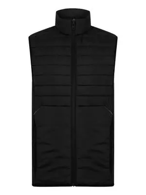 Hugo Boss Quilted Water-resistant Sleeveless Gilet - Black