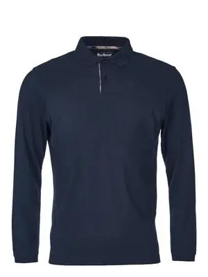 Barbour Long-sleeved Polo Shirt - Navy