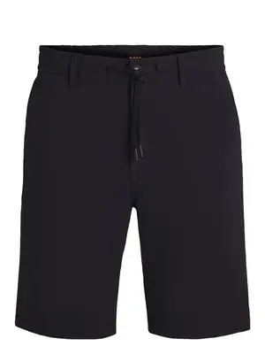 Hugo Boss Solid Relaxed Fit Shorts - Black
