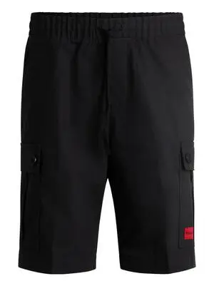 Hugo Boss Slim-fit Cargo Shorts - Black