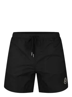 Moncler Moncler Logo Swim Trunks Black