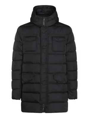 HERNO Herno Hooded Long-Sleeved Cotton Jacket