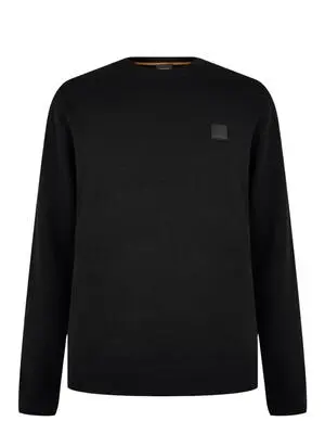 Hugo Boss Hugo Long Sleeve Crew Neck Jumper - Black