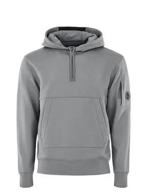 C.P. COMPANY Micro Lens Over-the-head Hoodie - Gray