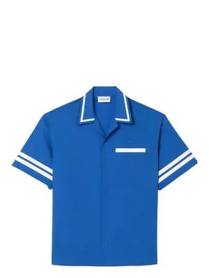 Lacoste Relaxed-fit Print Back Shirt - Blue