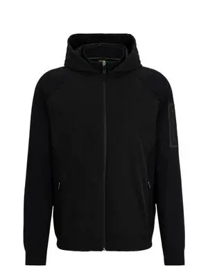 Hugo Boss Boss Modir Knitted Hoodie - Black