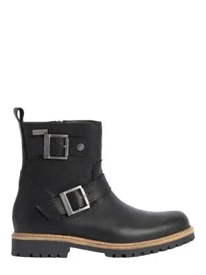 Barbour Double Buckle Ankle Boots - Black