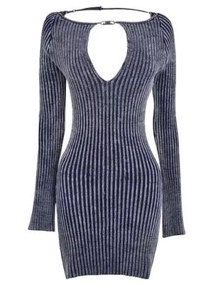 JADED LONDON Backless Mini Dress - Blue