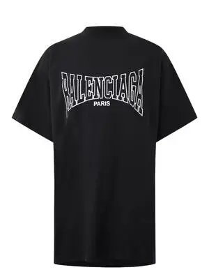 Balenciaga Logo Short-sleeved T-shirt - Black