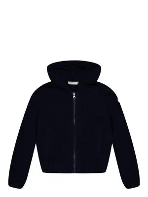 Moncler Hooded Zippered Sweater - Black