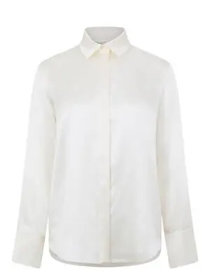 Max Mara Max Mara Button-Down Shirt With Classic Collar White