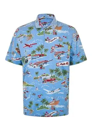 Polo Ralph Lauren Hawaii Bear Short Sleeve Shirt - Blue
