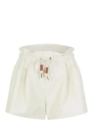 MONCLER Moncler Elastic Waist Pleated Shorts