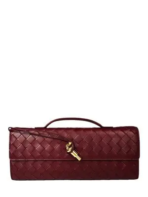 Bottega Veneta Bottega Veneta Woven Handbag With Knot Closure Red