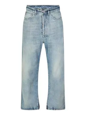 MAISON MARGIELA Belted Denim Trousers - Gray