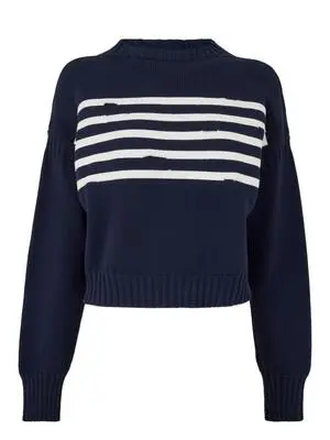 PRADA Prada Striped Cropped Sweater