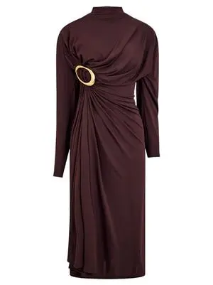 BOTTEGA VENETA Bottega Veneta Pleated Long-Sleeved Dress