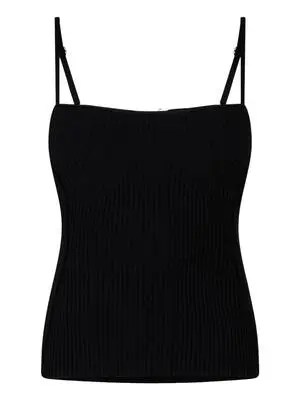 Jacquemus Jacquemus Sleeveless Ribbed Camisole Black