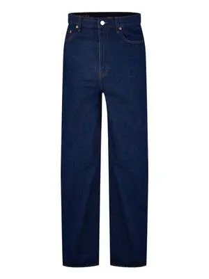 Gucci Logo Patch Jeans - Blue