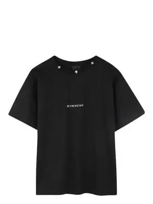 Givenchy Givenchy Logo Crew Neck T-Shirt Black