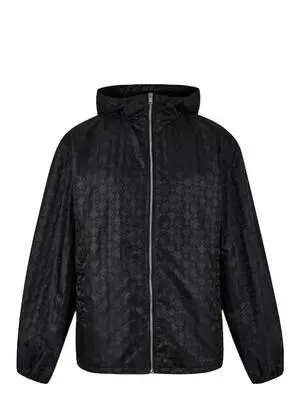 Givenchy Logo Hooded Casual Jacket - Black