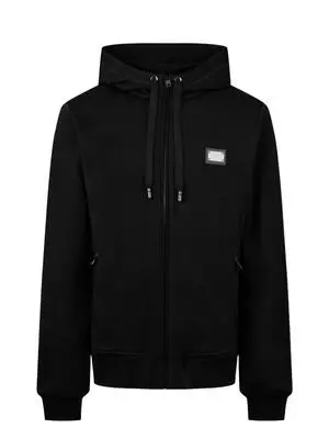 Dolce & Gabbana Zip-up Hoodie - Black