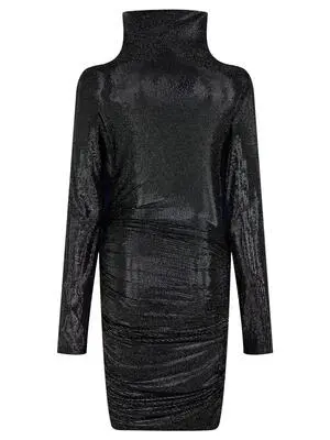 Off-White Off-White Long Sleeve Turtleneck Mini Dress Black