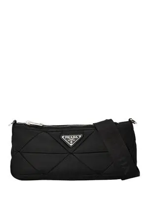 Prada Quilted Shoulder Bag - Black