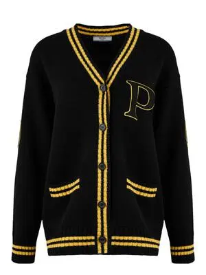 PRADA Prada Cashmere Varsity Cardigan