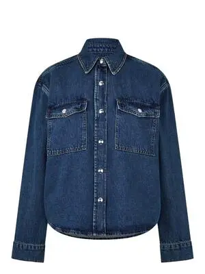 ANINE BING Paxton Shirt - Blue