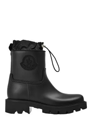 Moncler Kickstream Logo Ankle Boots - Black