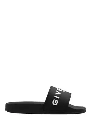 Givenchy Logo Slides - Black
