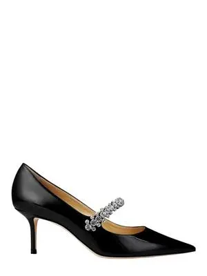 JIMMY CHOO Bing Pump 65 With Crystal Embellishments - Black