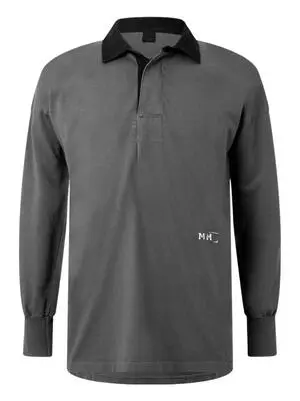 MAISON MARGIELA Long-sleeved Polo Shirt - Black
