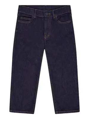 Moncler Embroidered Logo Jeans - Black
