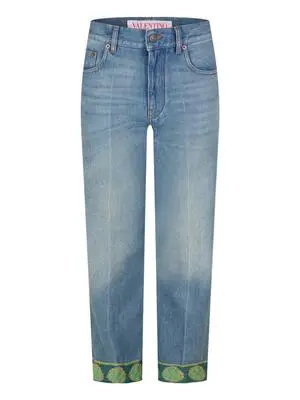 VALENTINO Valentino Straight Leg Denim Trousers