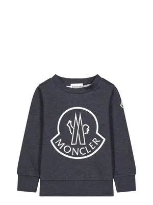 Moncler Crewneck Logo Sweatshirt - Black