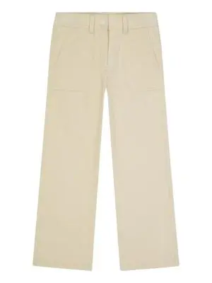 Moncler Corduroy Logo Casual Pants - Nude