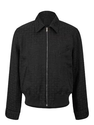 Givenchy Logo Zip-up Jacket - Black