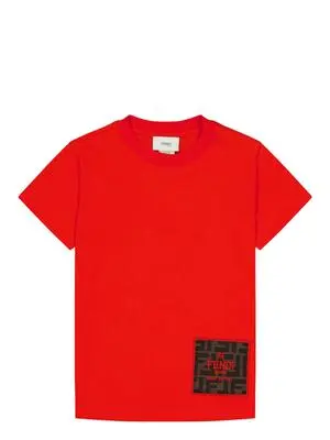 Fendi Emblem Pocket T-shirt - Red